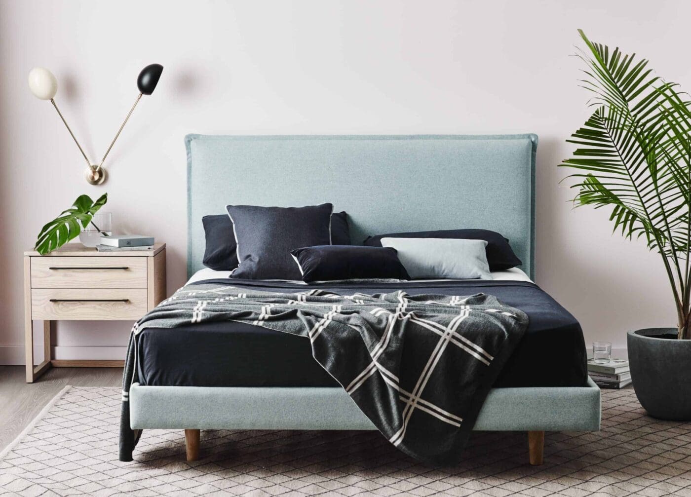 Standard bed base - recessed leg - Heatherly Design