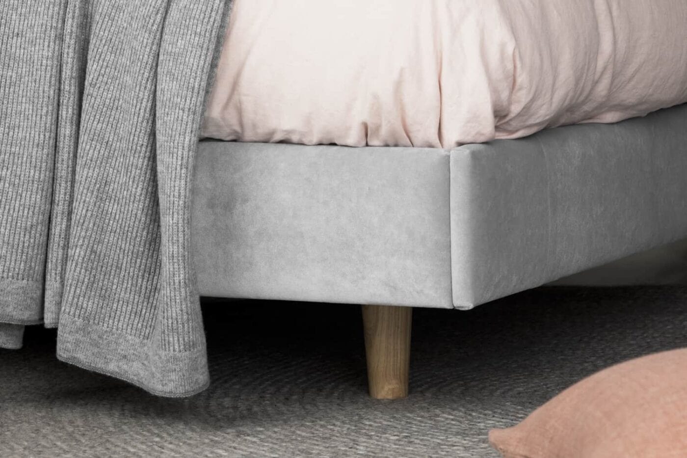 Floating bed base - recessed leg - Heatherly Design