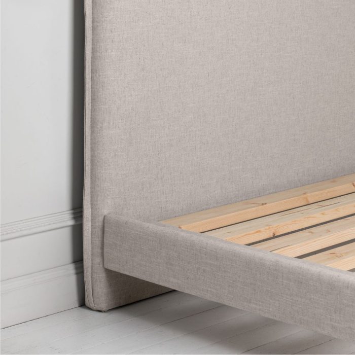Readymade Rupert Bed in Husk Driftwood Linen - Heatherly Design