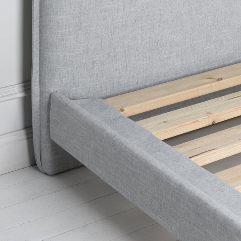 Readymade Rupert Bed in Husk Ice Linen - Heatherly Design