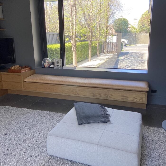 Custom made seat cushion - Heatherly Design