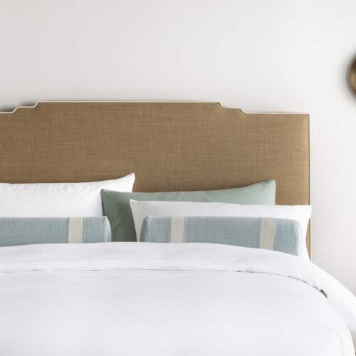 Readymade Rupert Bed in Husk Driftwood Linen - Heatherly Design